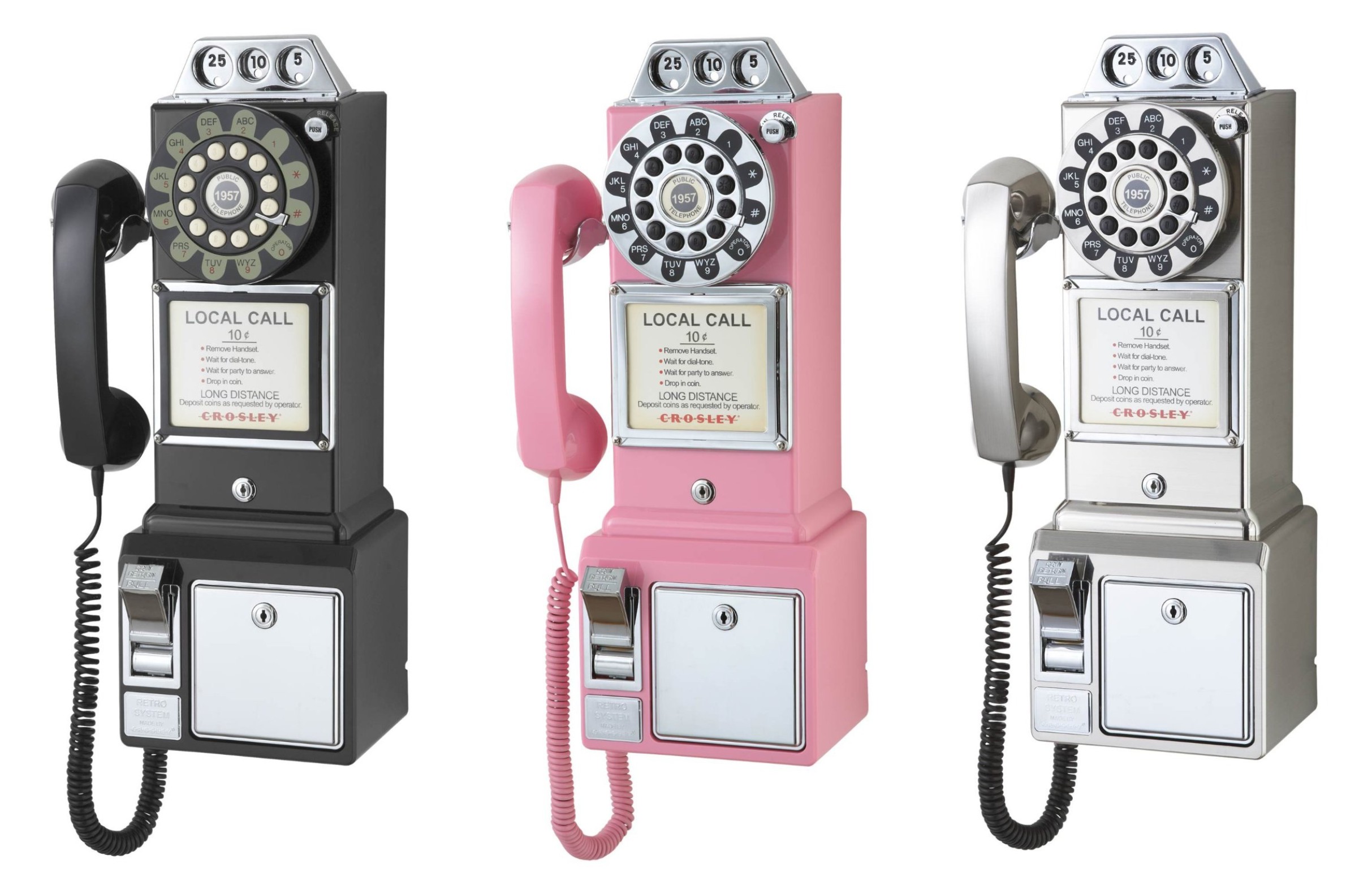 Crosley Retro Wall Phones